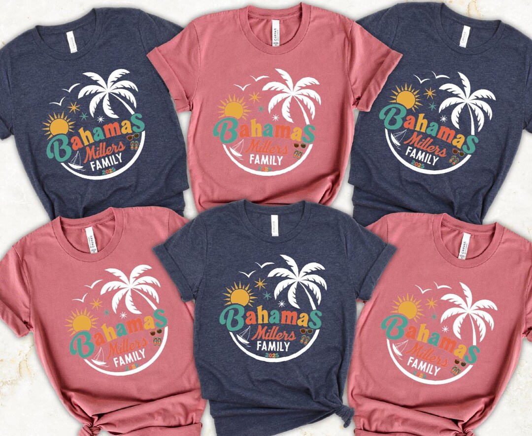 Custom Bahamas Family Vacation Shirts: Matching Tropical Island Tees - Etsy