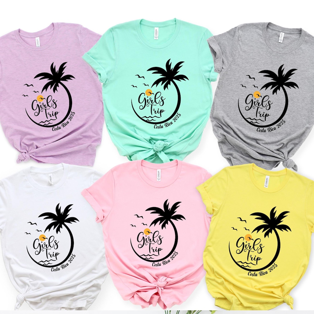 Custom Girls Trip T-shirts: Personalized Beach Vacation Tees - Etsy