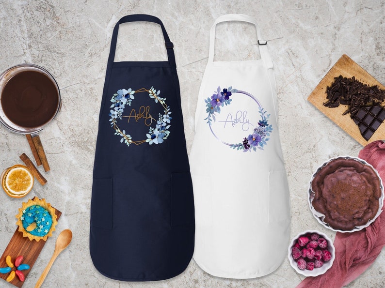 Personalized Kitchen Apron: Custom Monogram Cooking Gift - Etsy