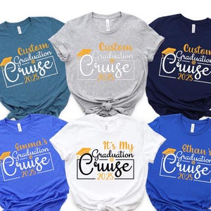 Personalized Graduation Cruise 2025 Shirt: Custom Grad Trip - Etsy