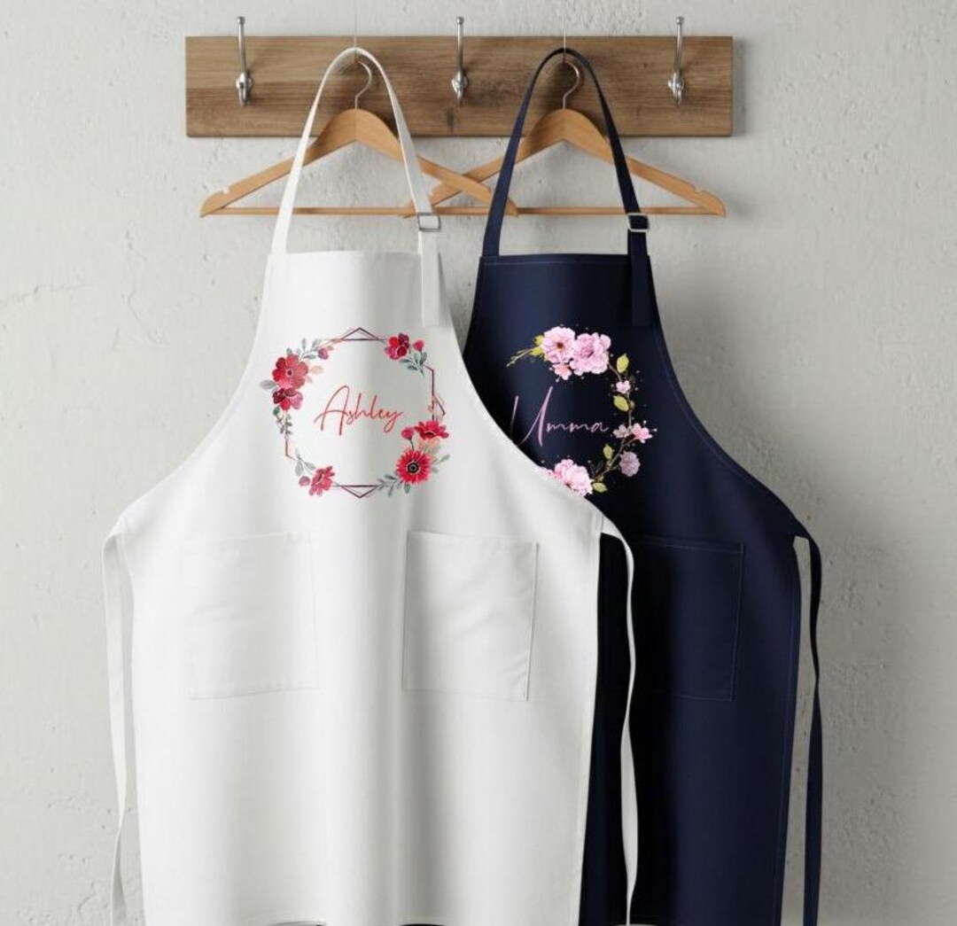 Personalized Kitchen Apron: Custom Monogram Cooking Gift - Etsy