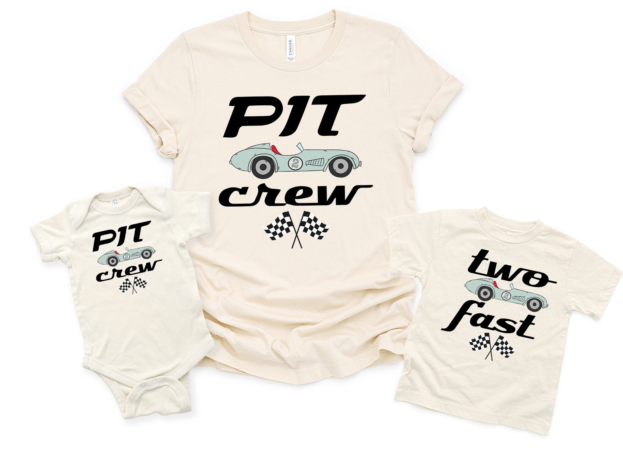 Two Fast Birthday Shirts Racecar Matching Family Birthday Shirts 2nd ...