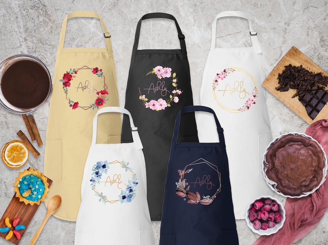 Personalized Kitchen Apron: Custom Monogram Cooking Gift - Etsy