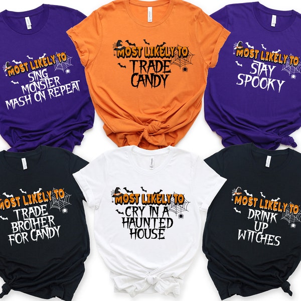 Group Halloween Shirts - Etsy