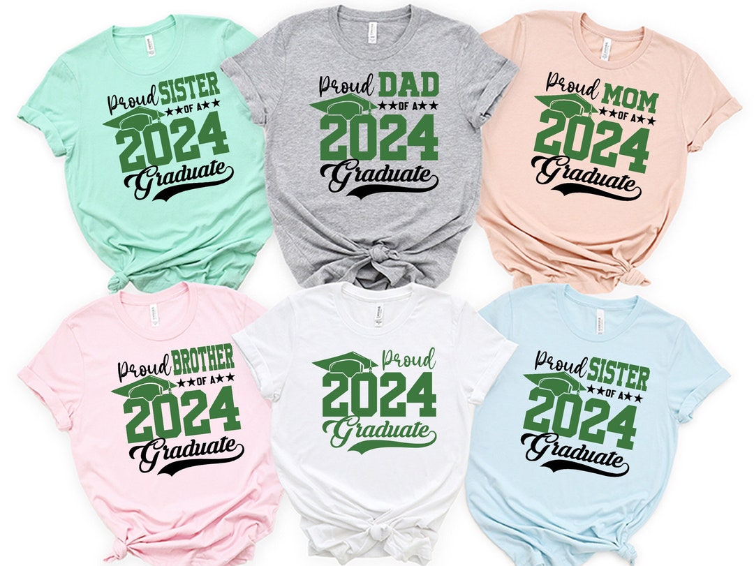 Personalized Family Graduation Shirts: Class of 2024 Matching T-shirts ...