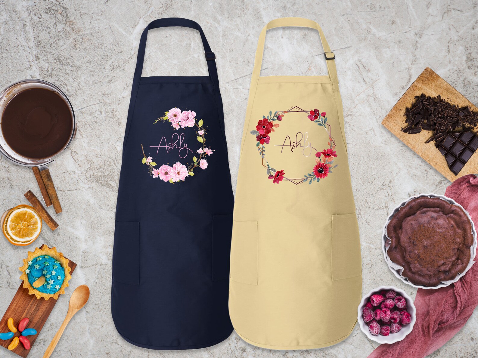 Personalized Kitchen Apron: Custom Monogram Cooking Gift - Etsy