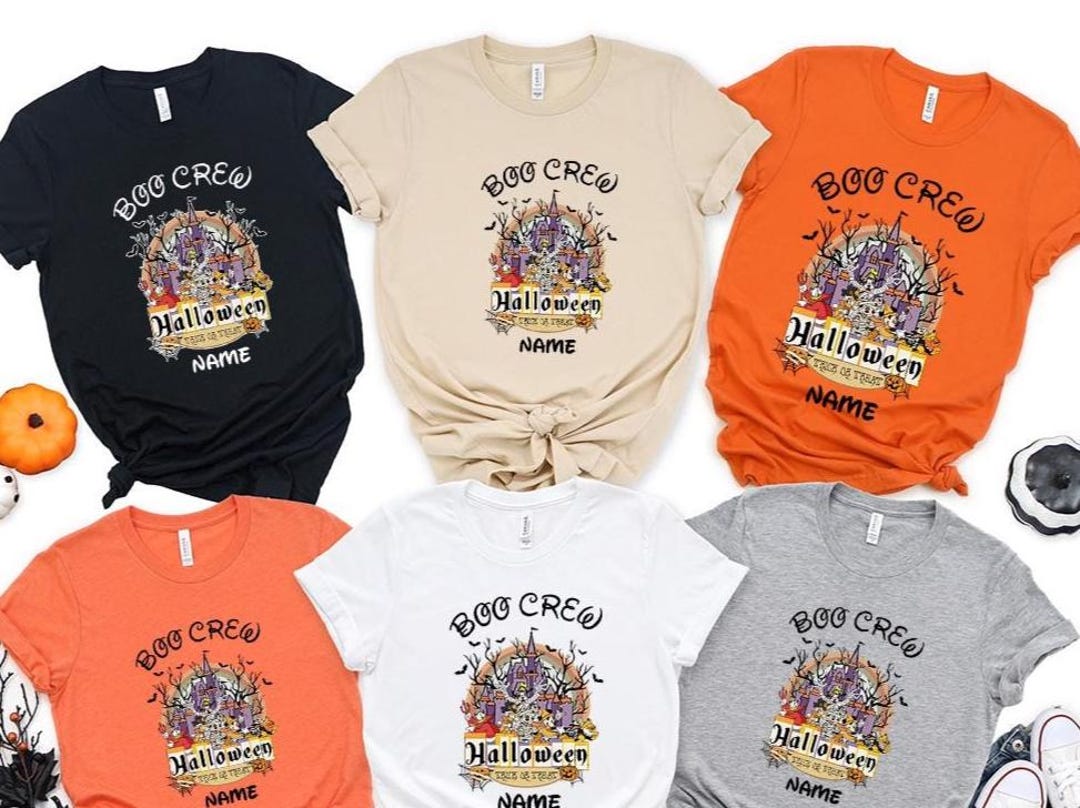 Personalized Boo Crew Halloween Shirts: Custom Family Matching Tees - Etsy