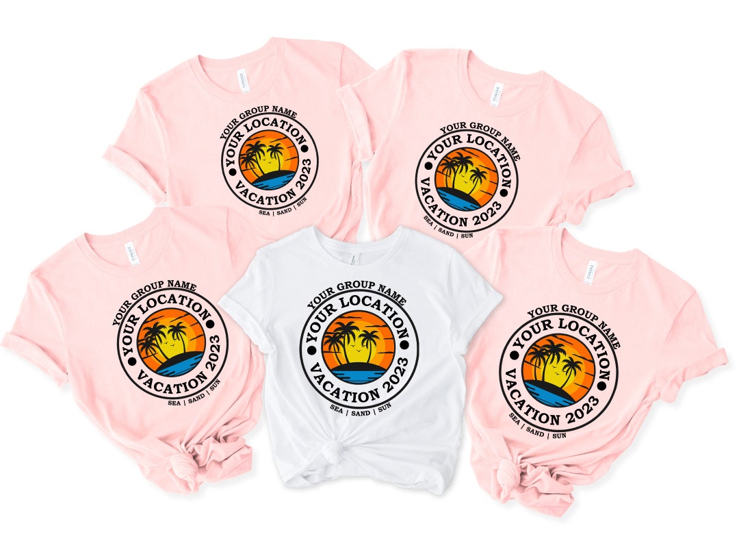 Custom Family Vacation T-shirts: Personalized Beach Trip Shirts - Etsy