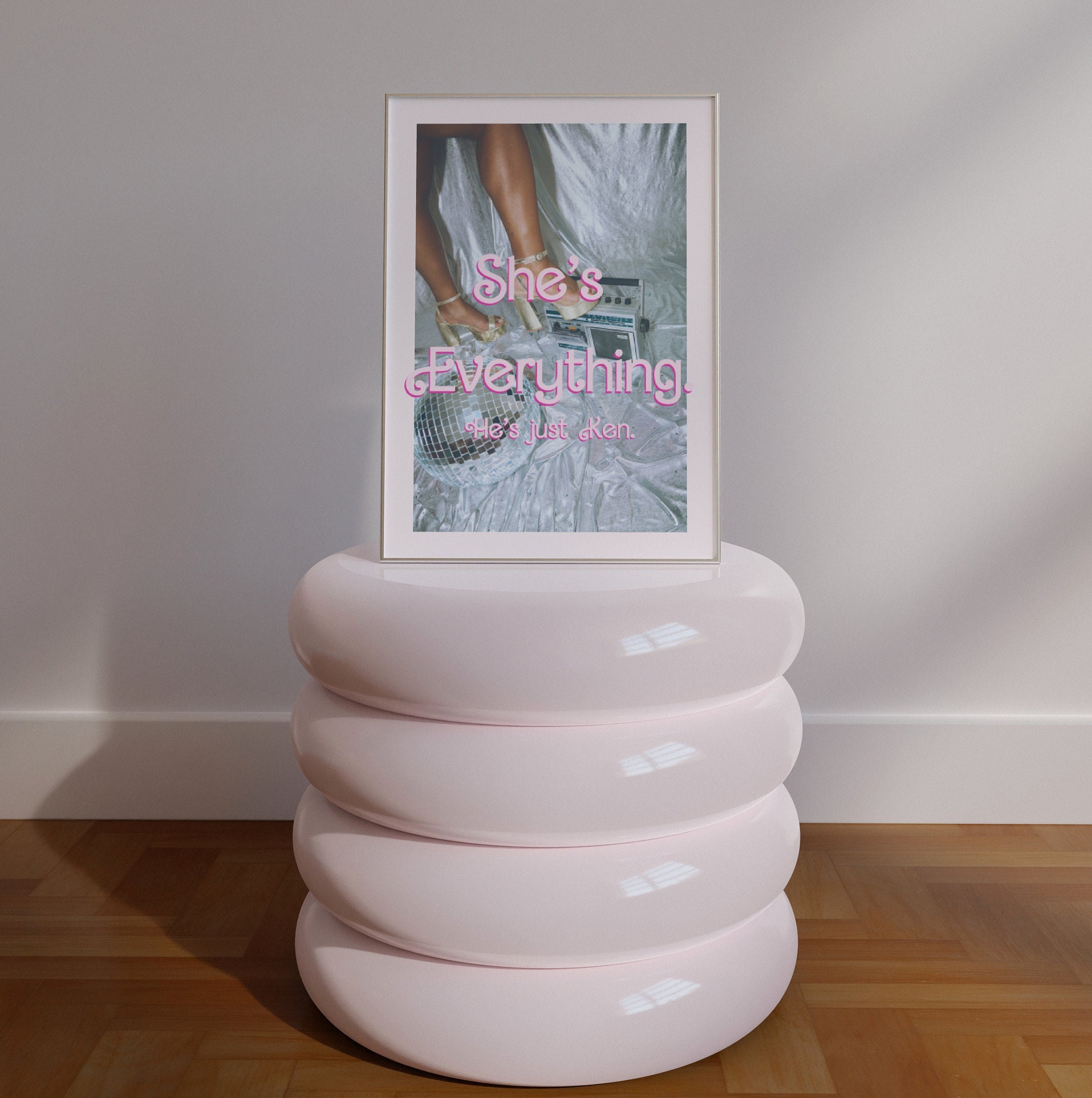 She's Everything Barbie Digital Art Print, Retro Decor, Pop Art Style ...