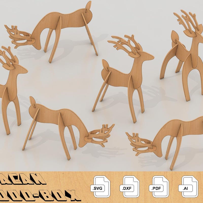 Diy Wood Reindeer Head - Etsy