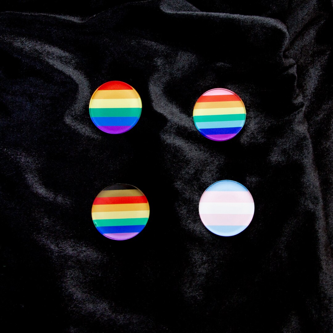 1.5 Inch LGBTQ Pride Flag Buttons - Etsy