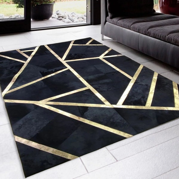Large Gold Area Rug - Etsy