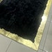 Luxury Soft Black Gold Wool Living Room Rug 6X8 Black Fur - Etsy