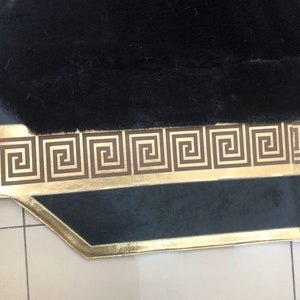 Black and Gold Plush Area Rug, Black and Gold Soft Carpet, Black Gold ...