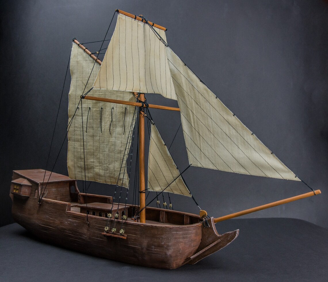 Table Top Terrain, Dnd Ship Miniature, Pirate Ship, 28mm Terrain ...