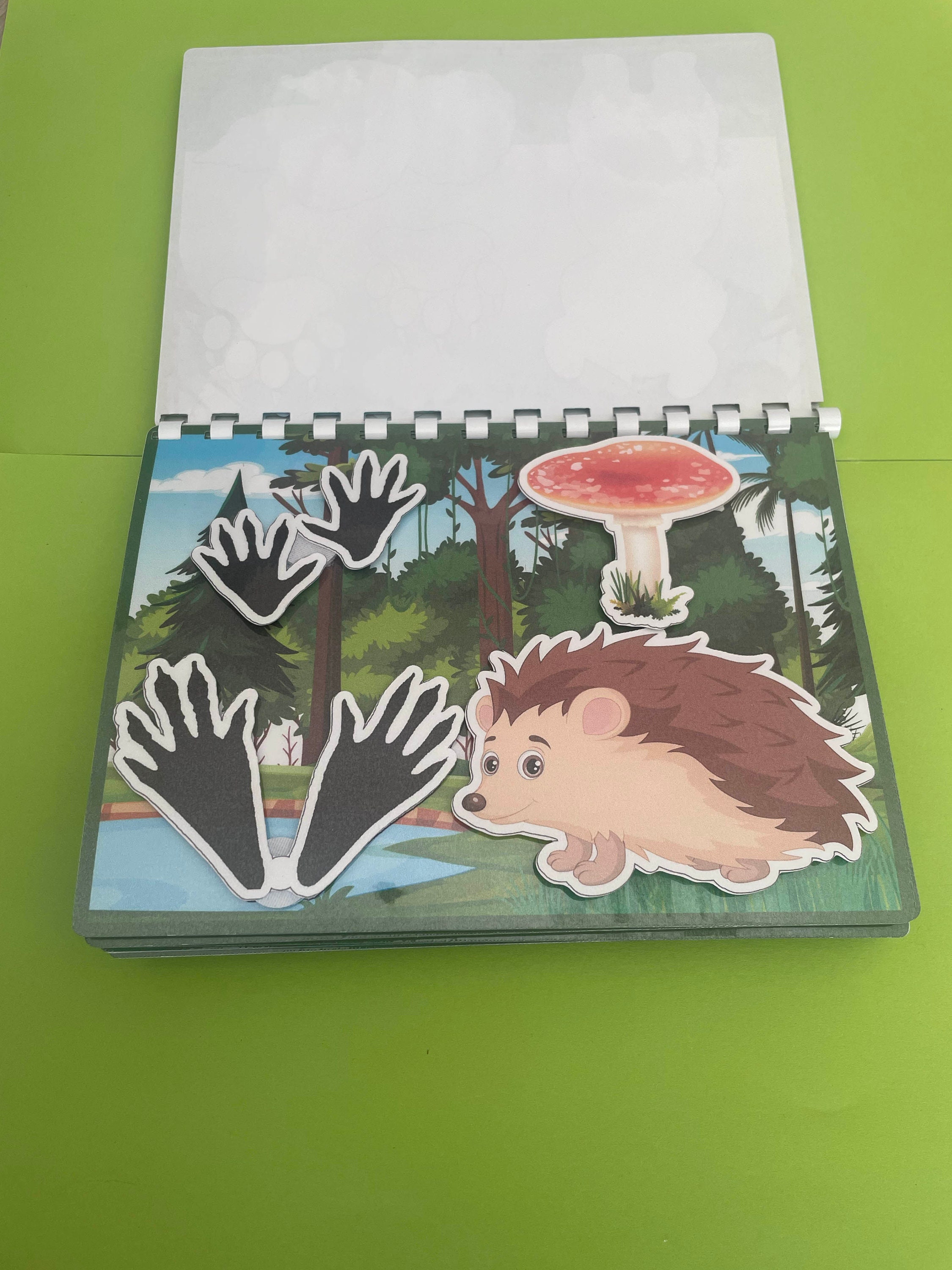Laminated Activity Book Animals Velcro Sticker Book - Etsy