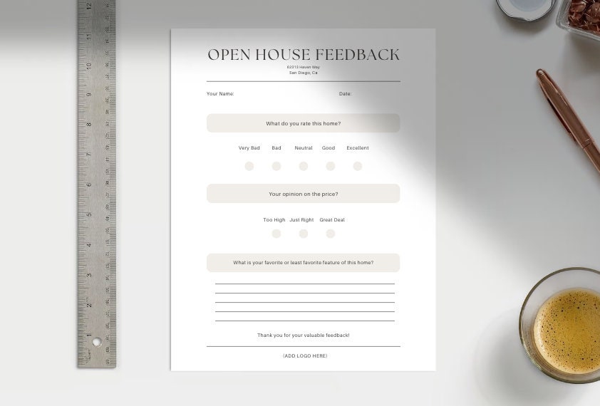 Open House Feedback Form - Etsy