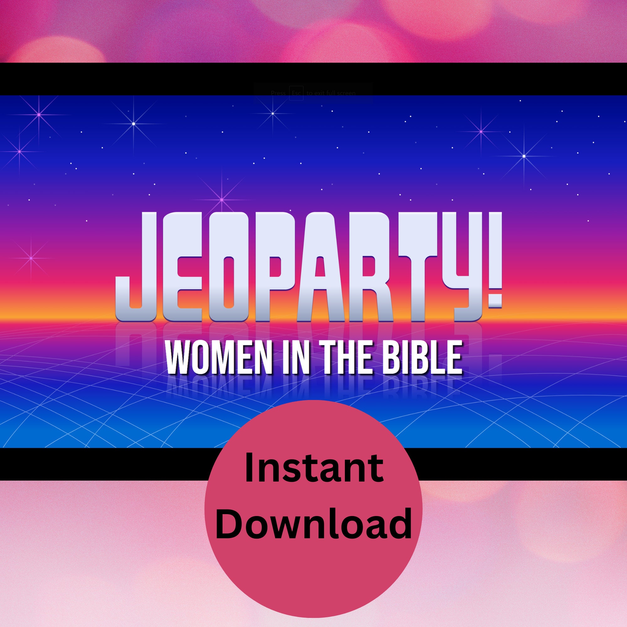 Daughters of Faith: A Biblical Women's Jeopardy Style Trivia Game - Etsy