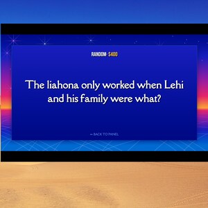 Book of Mormon Jeoparty Game - 1st Nephi, Fun Religious Game, Youth ...