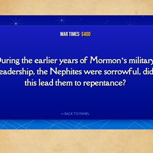 Mormon Jeoparty Game | LDS Book of Mormon Trivia | Powerpoint & Google ...