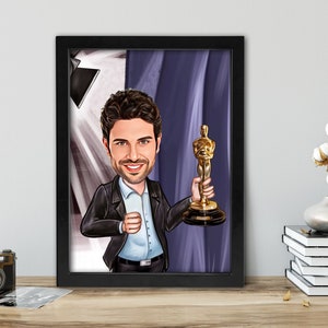 Personalised Cartoon Oscars Award , Customized Award Oscar Caricature ...