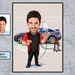 Cartoon Carpainter, Professional Car Painter Caricature, Custom Car ...
