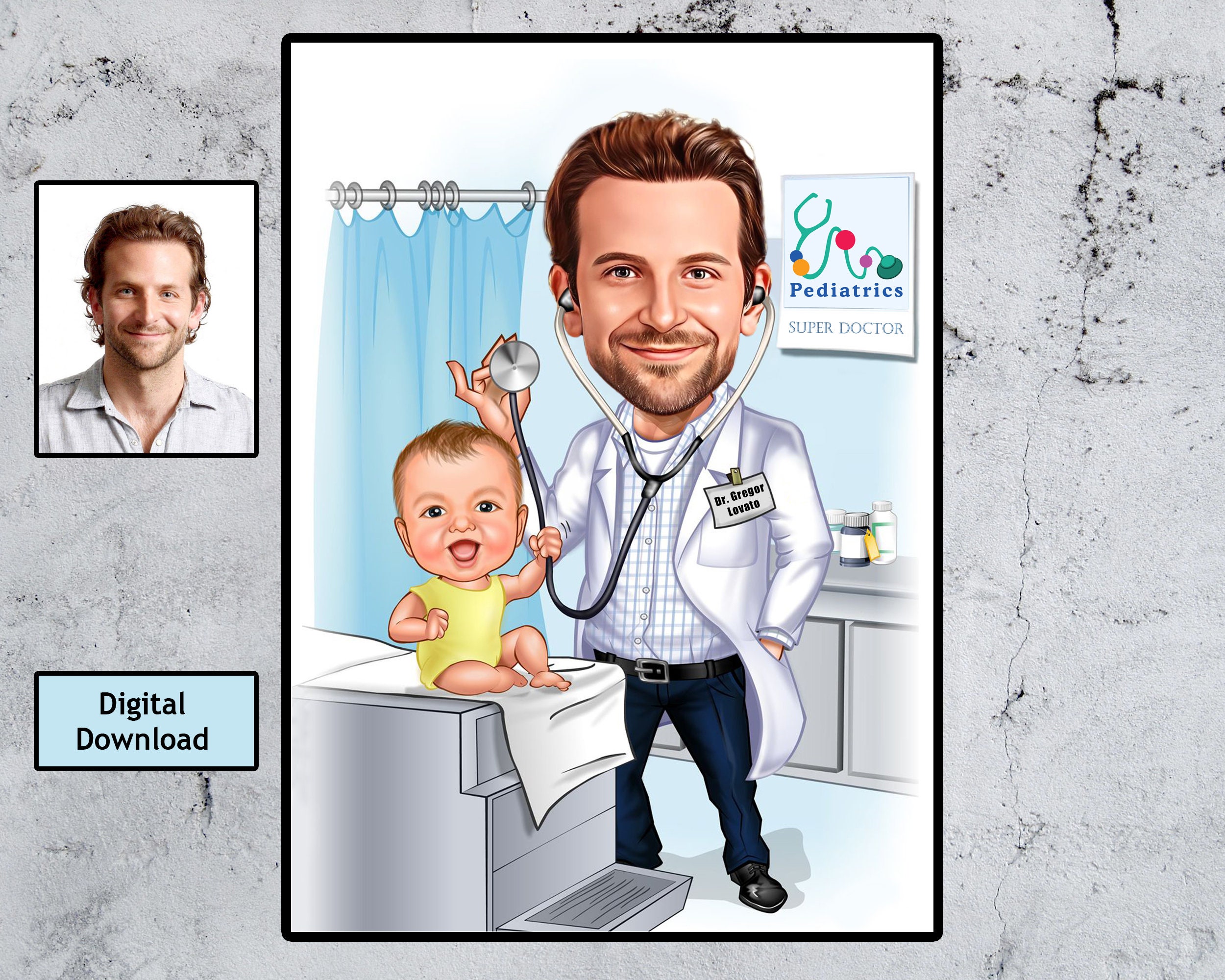 Pediatrician Caricature