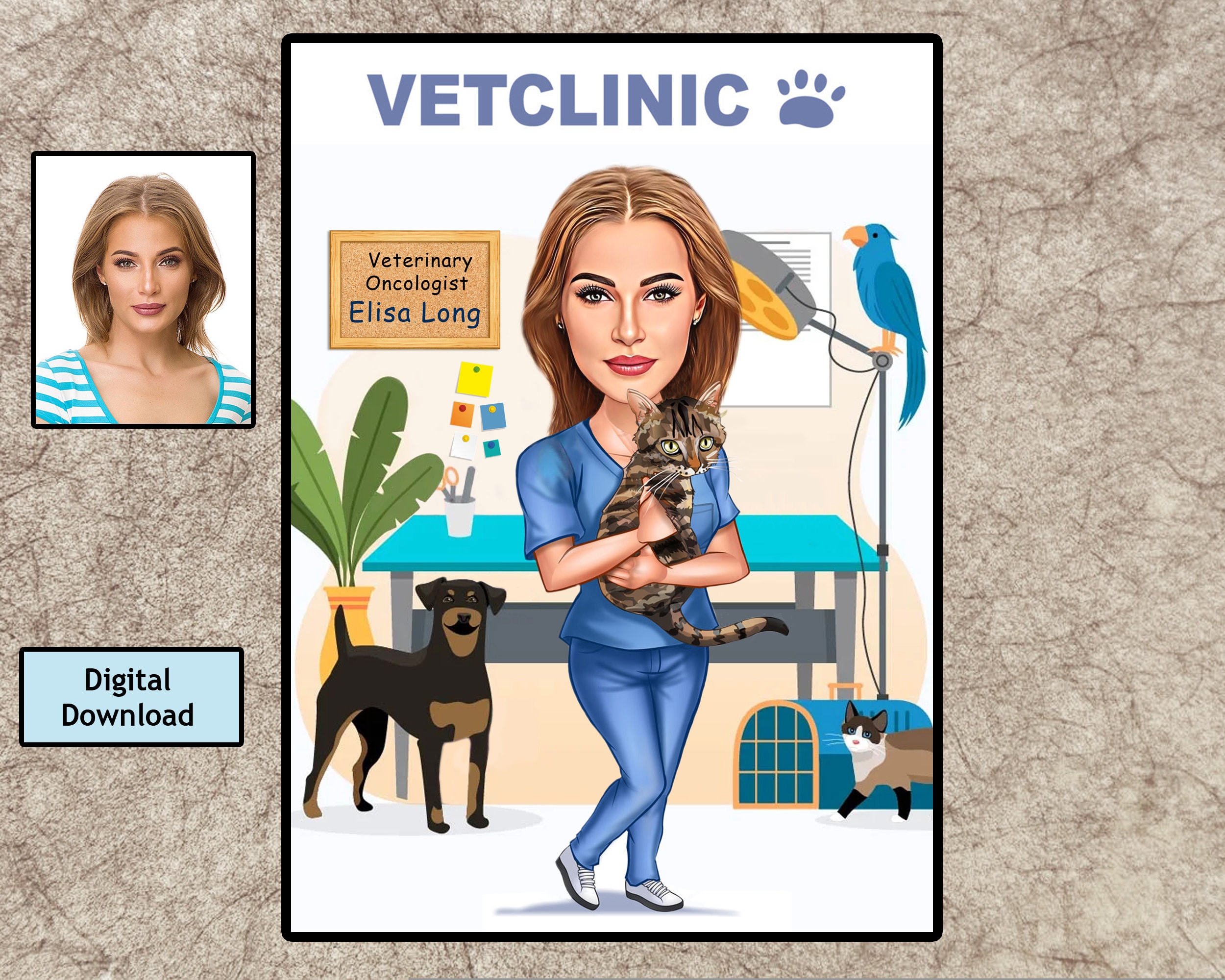 Female Veterinarian Cartoon