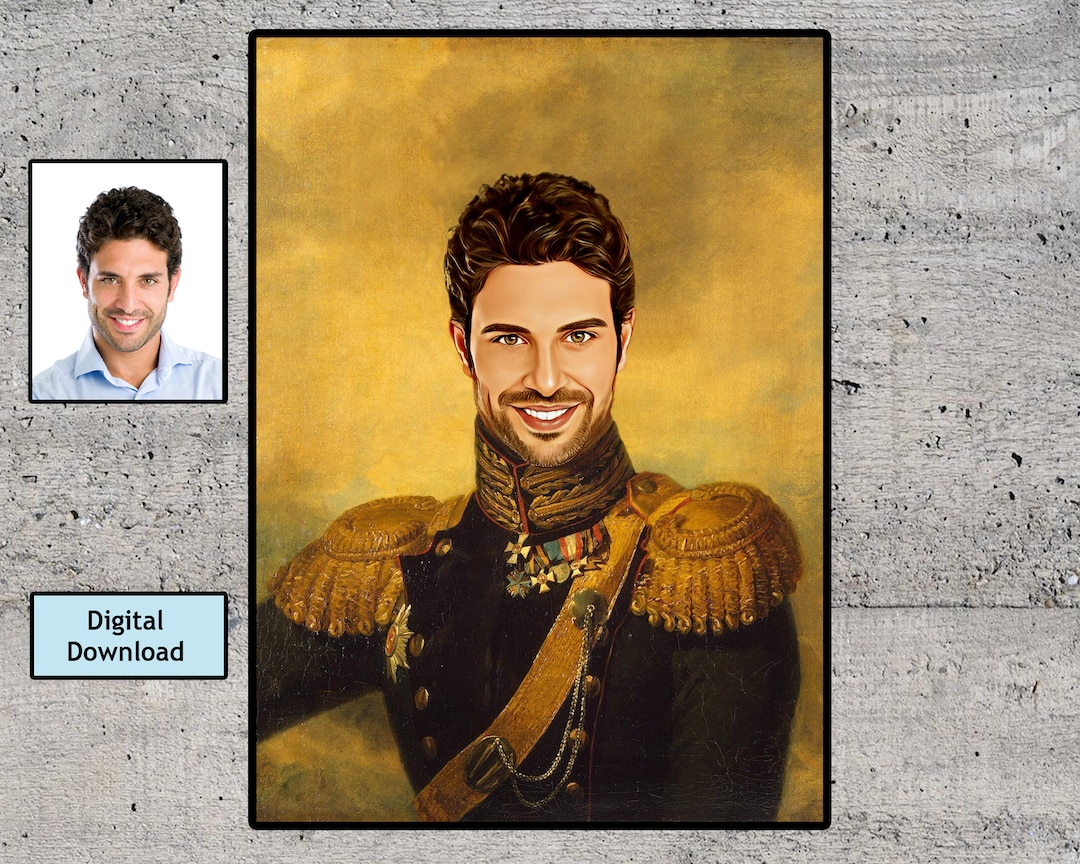 Custom Royal Portrait From Photo Renaissance Portrait Personalised ...