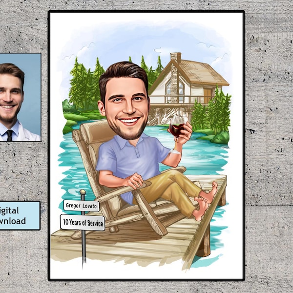 Ruhestand karikatur - Etsy.de