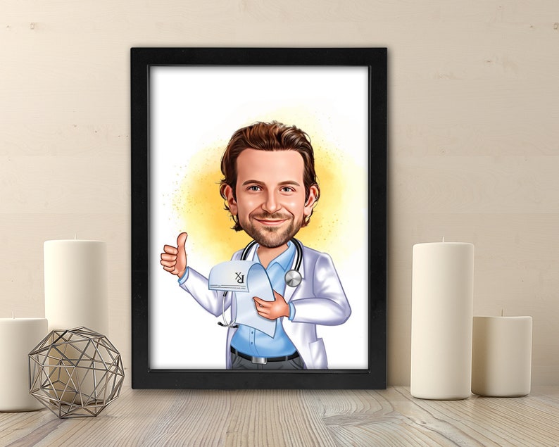 Custom Doctor Portrait Doctor Gift Graduation Gift for - Etsy
