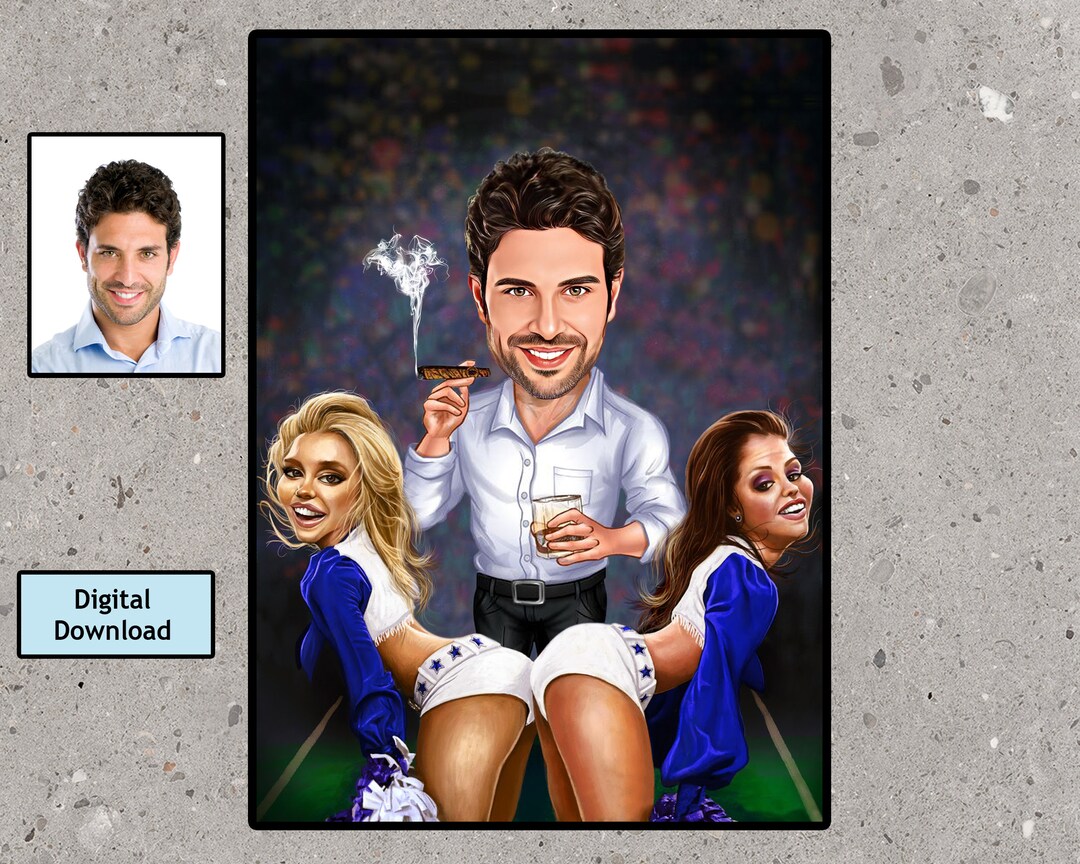 Personalized Womanizer Cool Design Caricature Photo Gift With, Custom ...