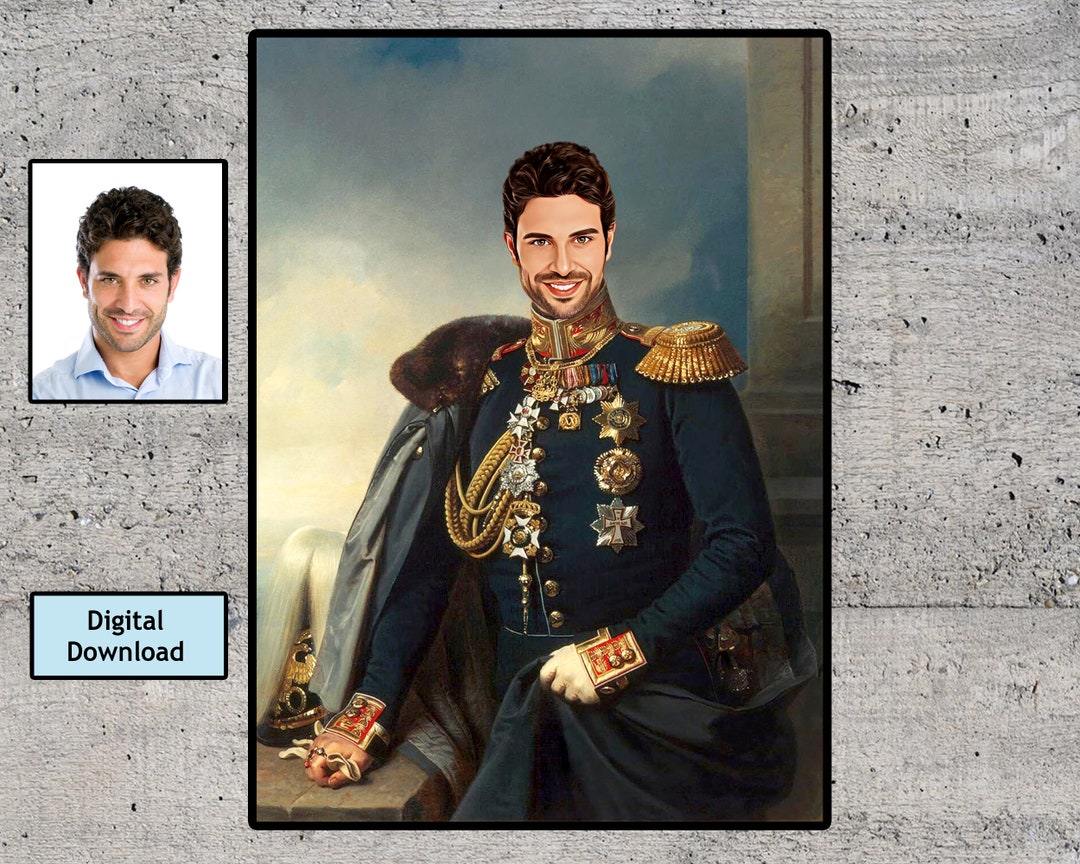 Custom Royal Portrait From Photo, Renaissance Portrait, Historical ...