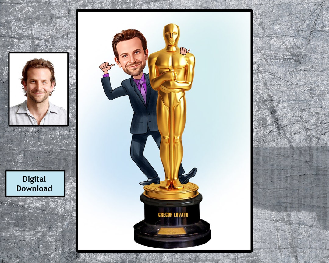 Personalised Cartoon Oscars Award , Customized Award Oscar Caricature ...