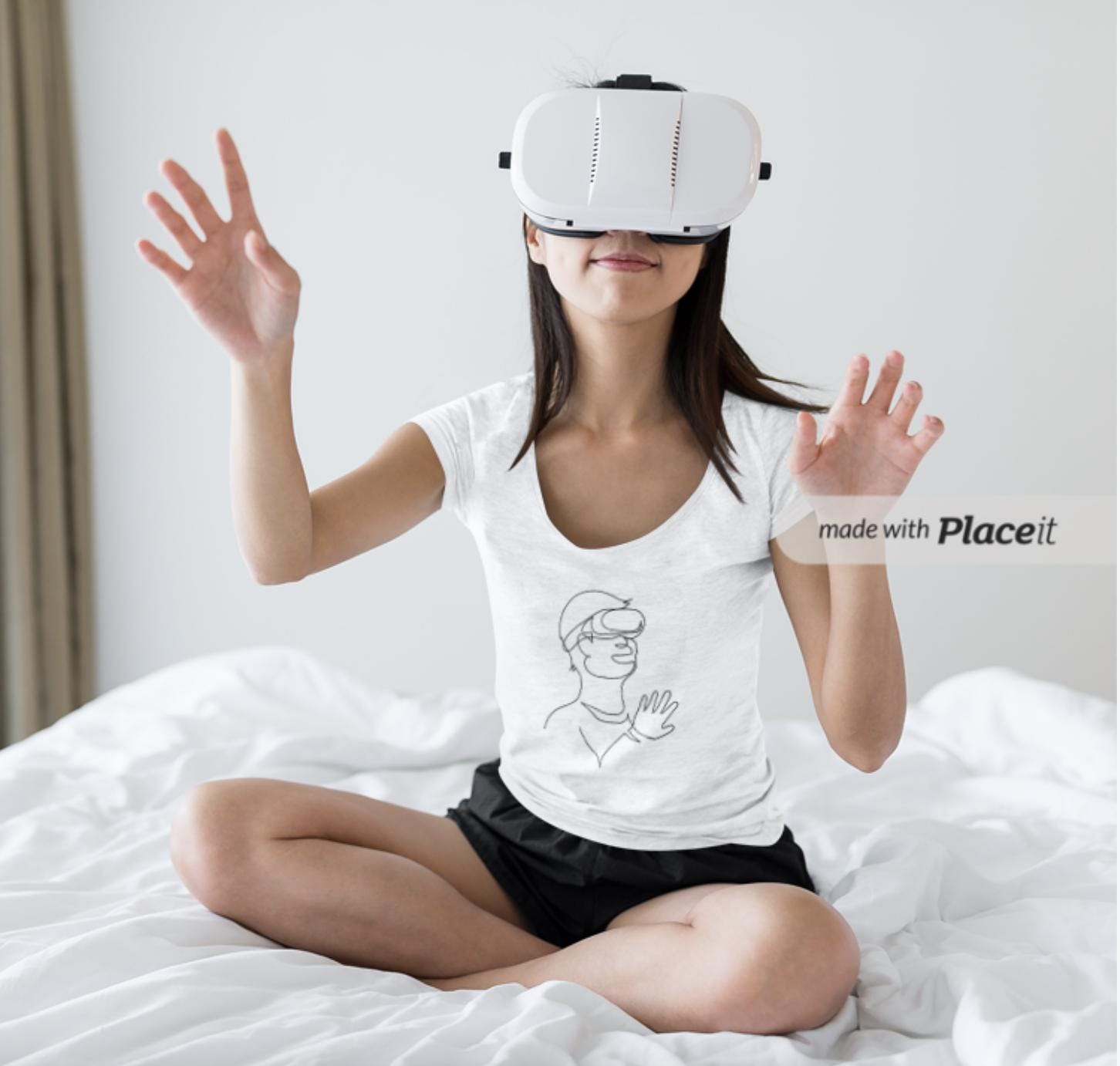 Continuous Line Drawing of VR Headset - Modern Minimalist Virtual ...