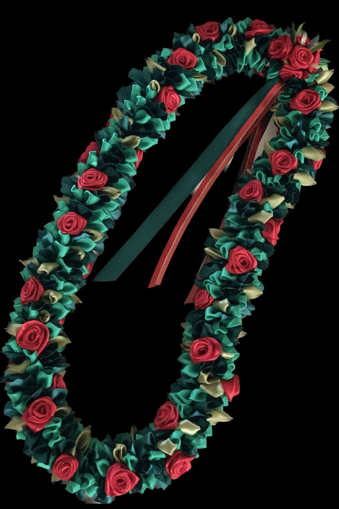 Lei - Red Rose Lei 36” - Etsy