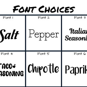 Custom Spice Jars, Engraved Glass Jars, Spice Organization ...