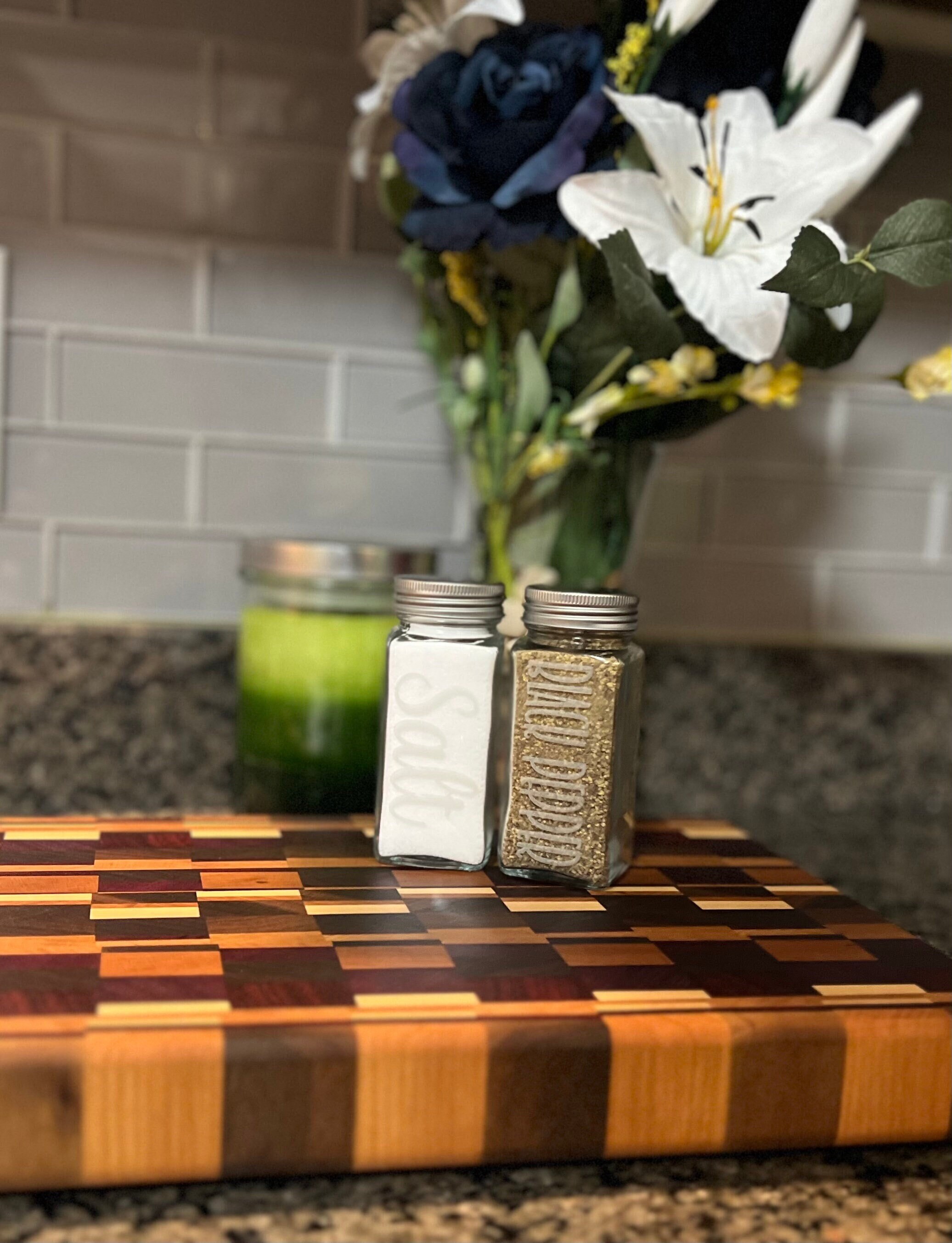 Custom Spice Jars Engraved Glass Jars Spice Organization - Etsy