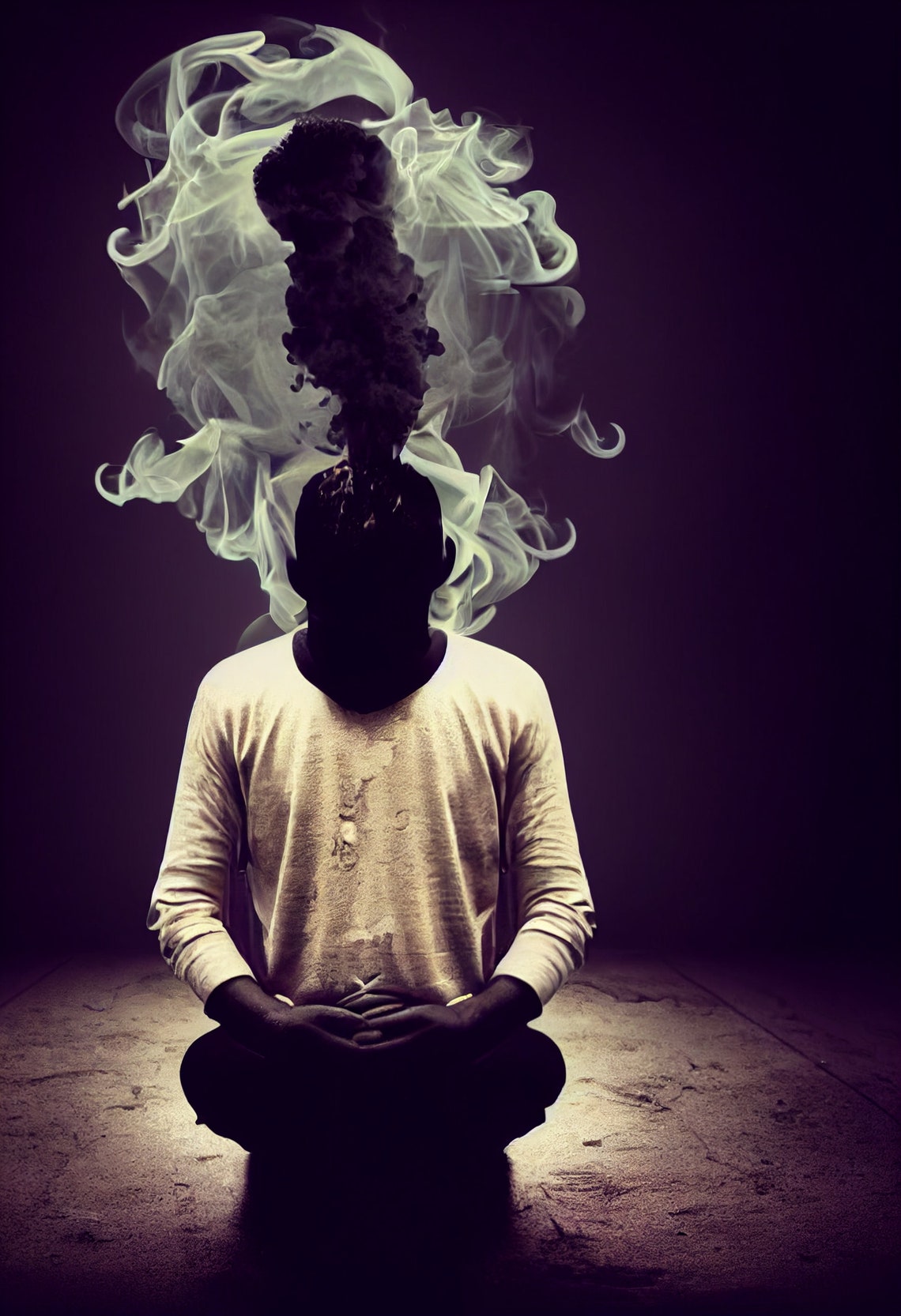 Dark Thoughts, Depression, Wallpaper, Digital Art, Ai-generated, Art ...