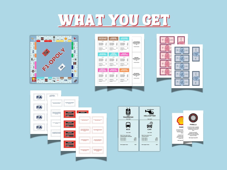 Formula 1 Monopoly 2025 | F1 Monopoly | Board Game | Custom Game ...