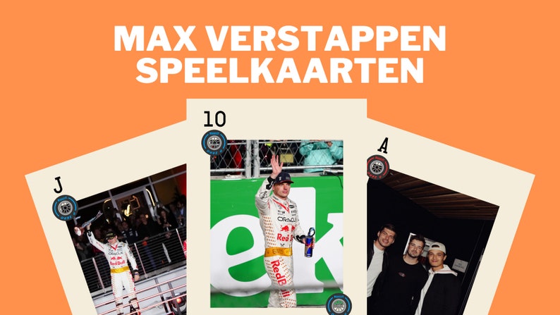 Max Verstappen Playing Cards 2024 Formula 1 Playing Cards Digital Print ...