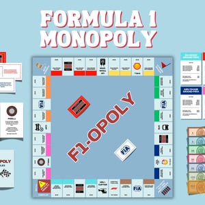 Formula 1 Monopoly 2025 | F1 Monopoly | Board Game | Custom Game ...