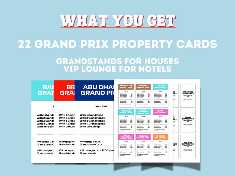 Formula 1 Monopoly 2025 | F1 Monopoly | Board Game | Custom Game ...