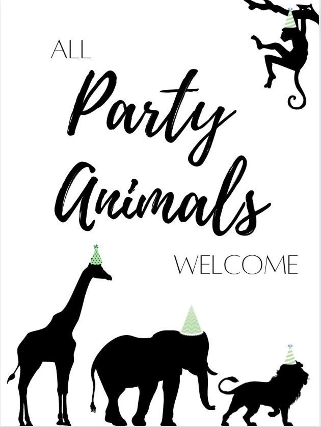 Wild/ Safari/ Jungle Theme Party Signage - Etsy