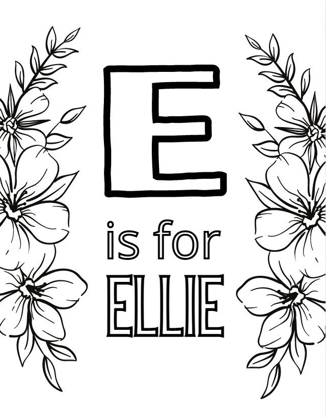 Custom Coloring Page Pack : Assorted for Girls - Etsy