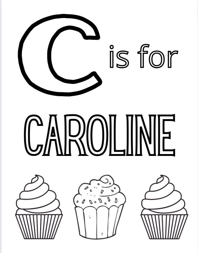 Custom Coloring Page Pack : Assorted for Girls - Etsy