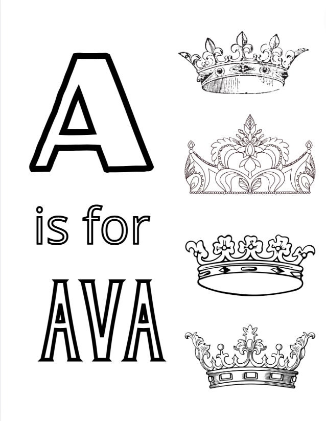 Custom Coloring Page Pack : Assorted for Girls - Etsy