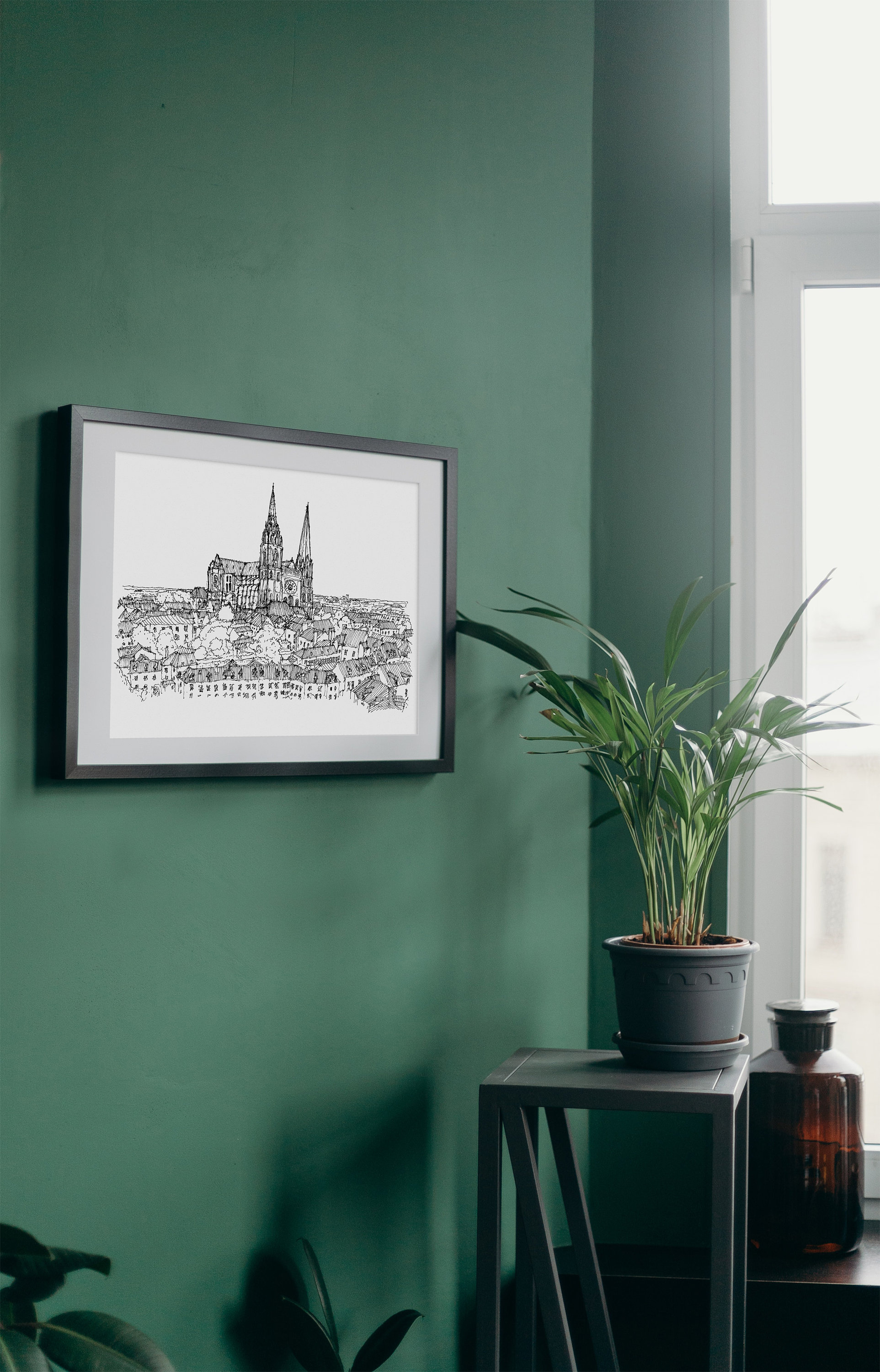 Cathedrale Notre Dame Chartres Art Print Chartres Wall Art Chartres ...