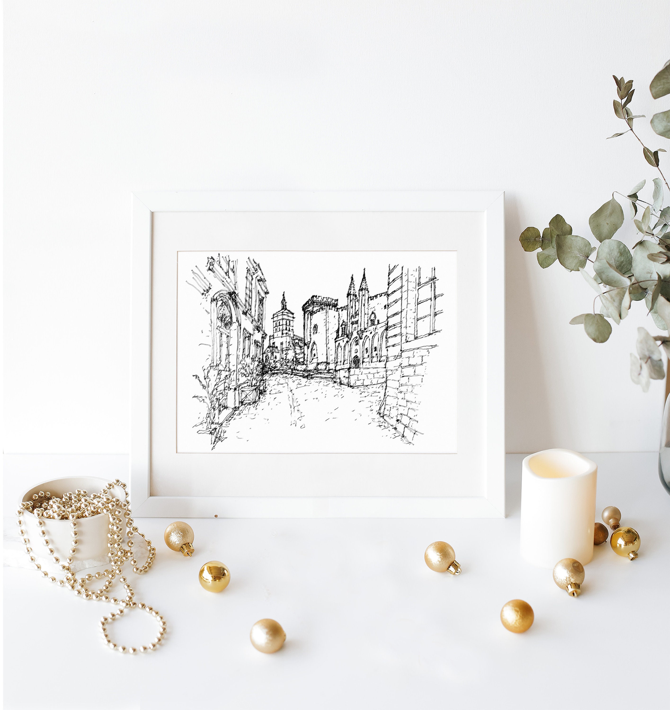 Palais Des Papes Avignon Art Print Avignon Wall Art Avignon Wall Decor ...