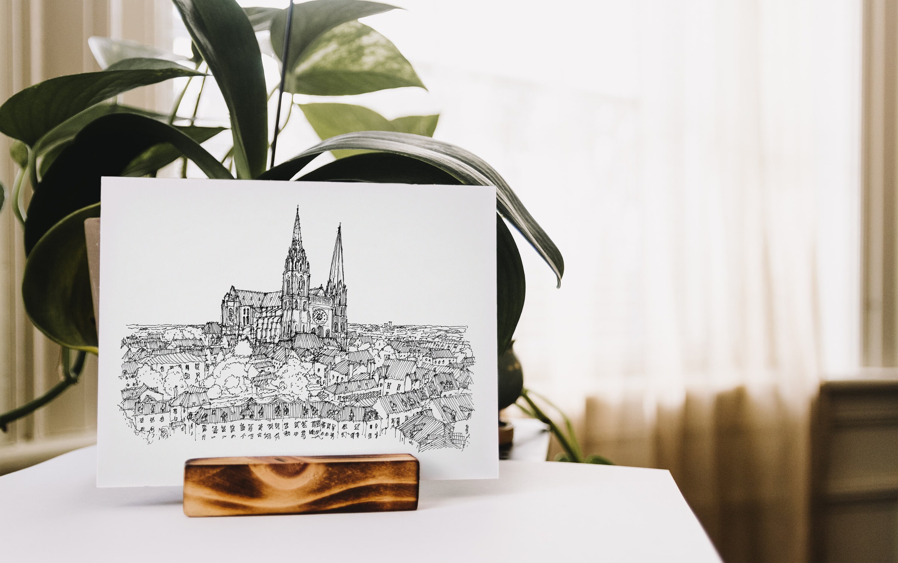 Cathedrale Notre Dame Chartres Art Print Chartres Wall Art Chartres ...